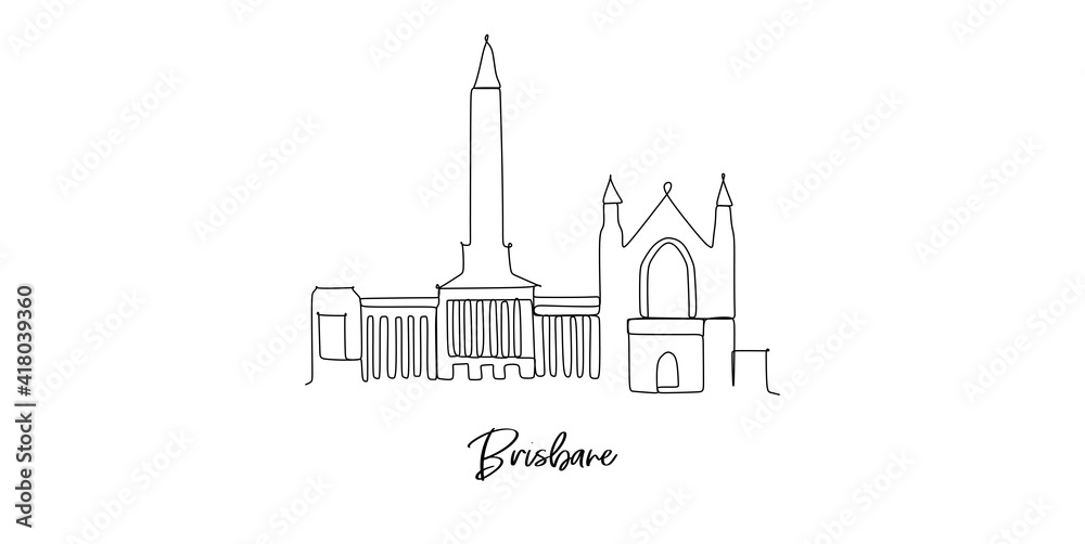 Brisbane Australia landmark skyline - famous place for travel and ...