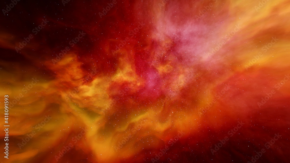 red-violet nebula in outer space, horsehead nebula, unusual colorful ...