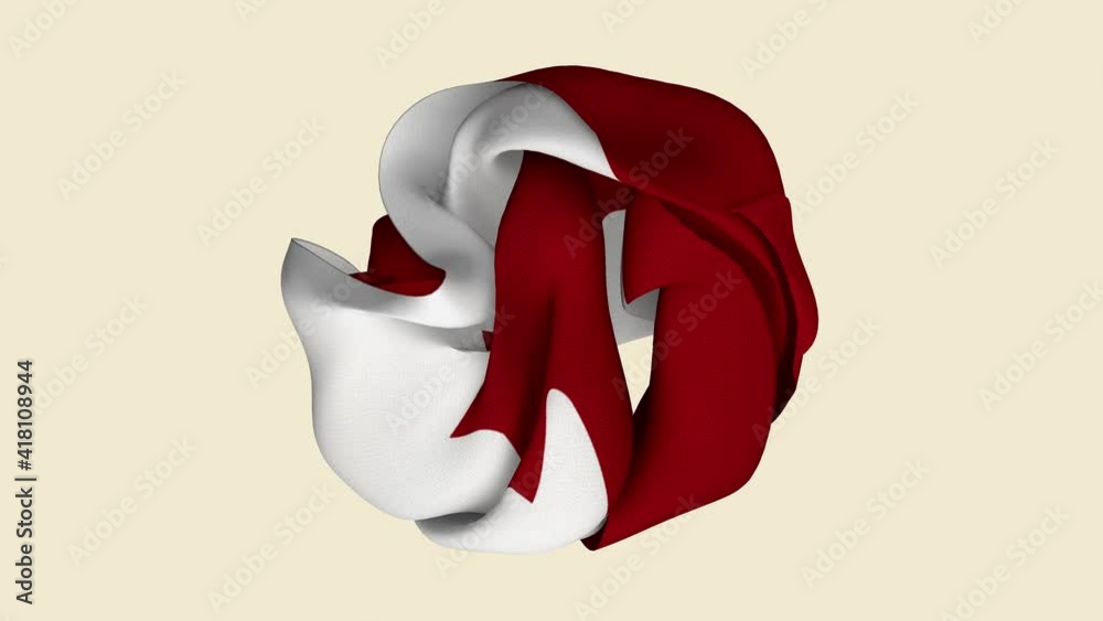 Crumpled Fabric Flag of Canada Intro. Canada Flag, Canada Banner, North ...