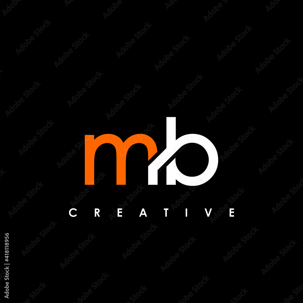 MB Letter Initial Logo Design Template Vector Illustration Stock Vector ...