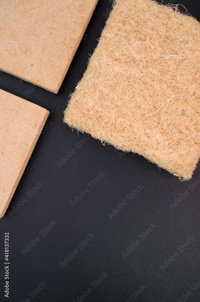 building thermal insulation materials - natural ecologic fiber sheets ...