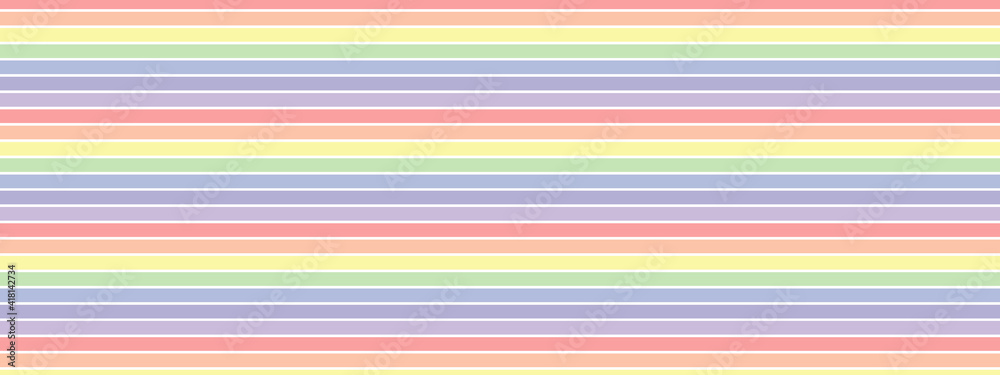 Seamless pastel rainbow web banner background Stock Illustration ...
