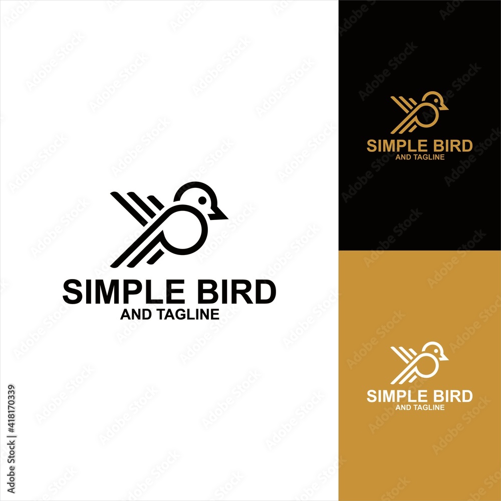 P Letter Wings Logo Design Icon. Flying Wing Letter Logo with Creative ...