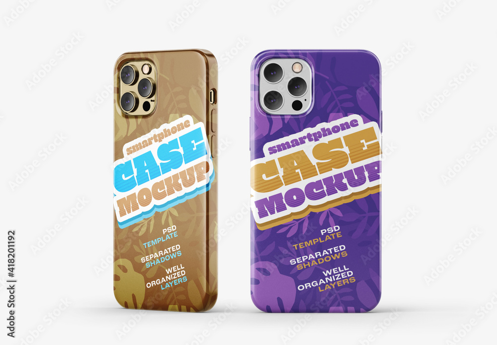 Mobile Phone Case Mockup Stock Template | Adobe Stock