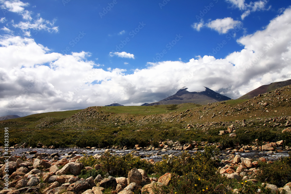 Otgontenger is the highest peak in the Khangai Mountains in Mongolia ...