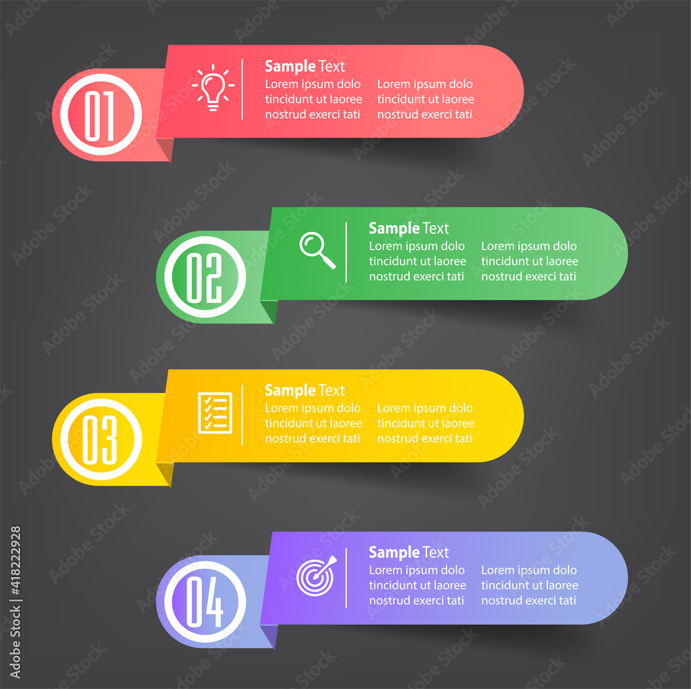 modern text box template, banner Infographics Stock Vector | Adobe Stock
