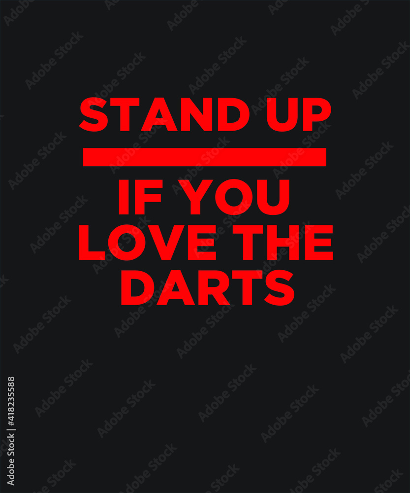 Darts game graphic design custom typography vector for t-shirt, banner ...