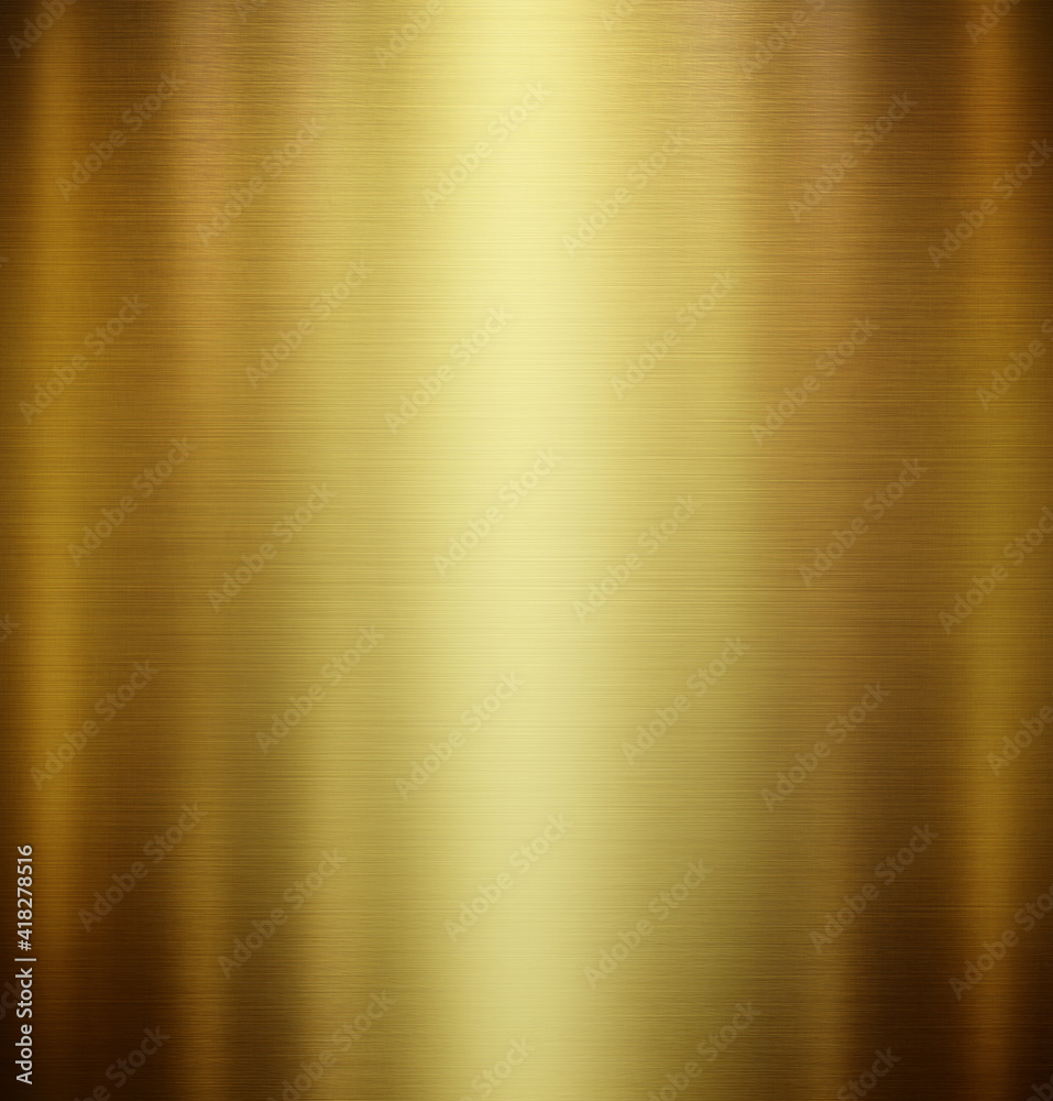 Gold polished metal texture. Shiny background with space for design ...