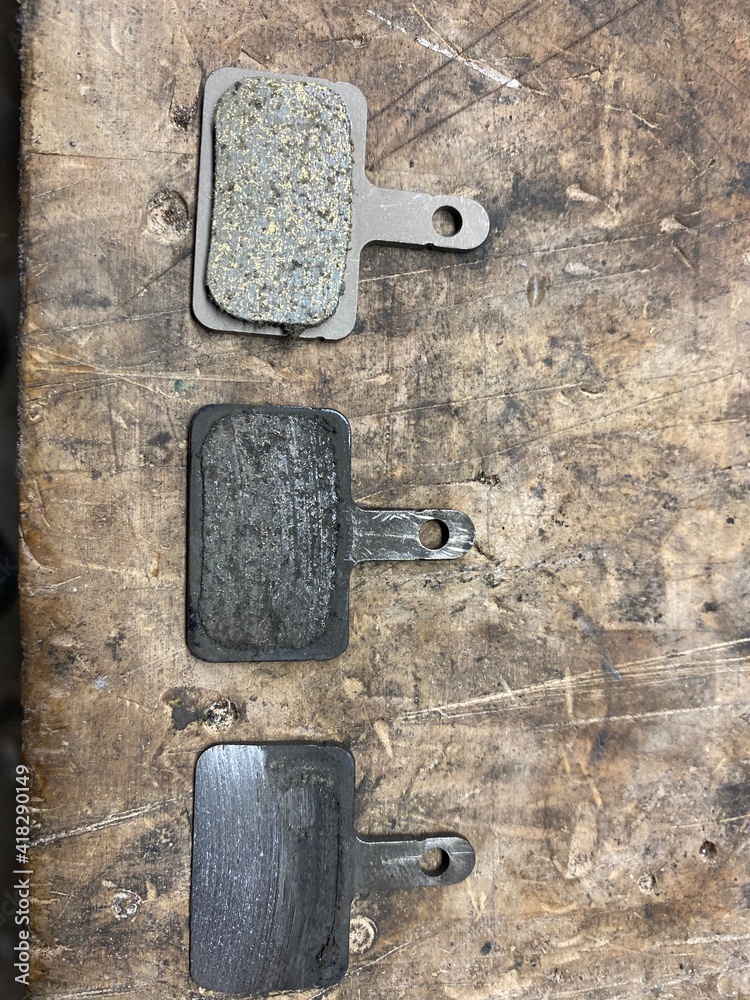 Phases of a break pad Stock Photo | Adobe Stock