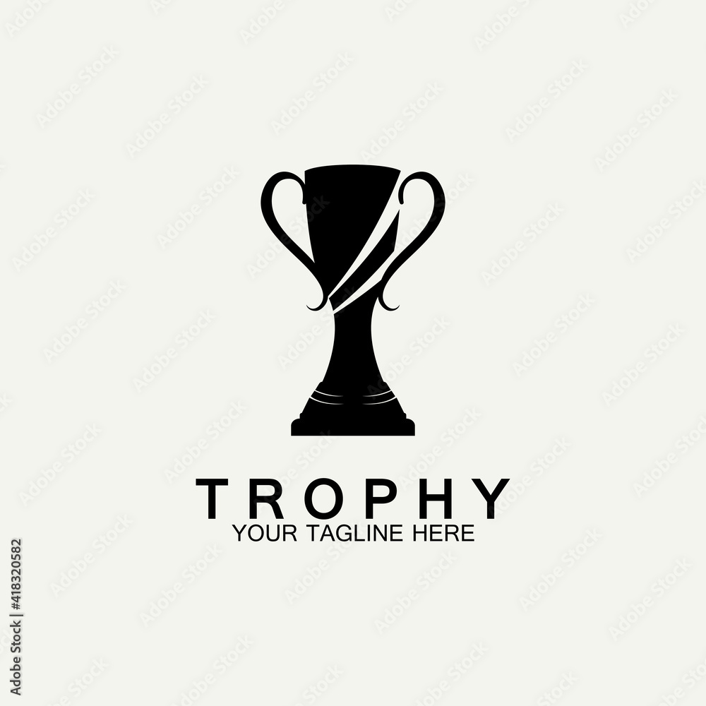 Trophy vector logo icon.champions trophy logo icon for winner award ...