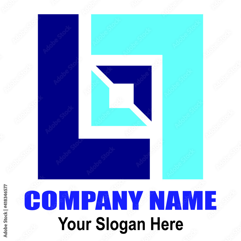 letter G logo with square blue color Stock Vector | Adobe Stock