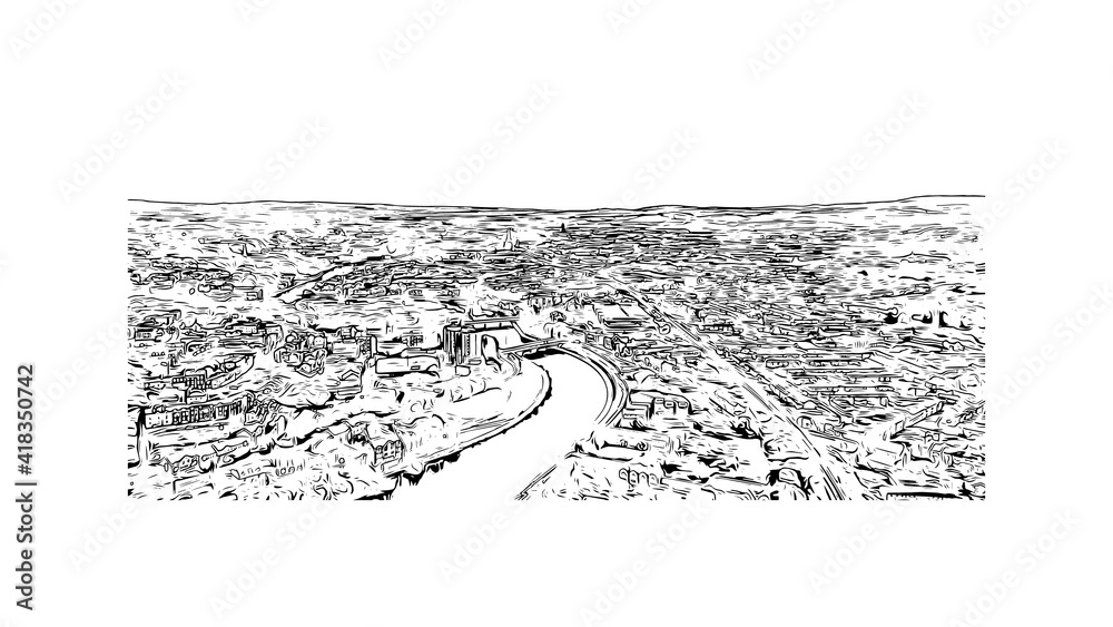 Building view with landmark of Exeter is an ancient city on the River ...