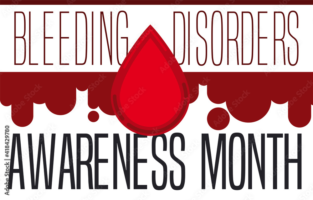 Dripping Blood Drop, promoting Bleeding Disorders Awareness Month ...