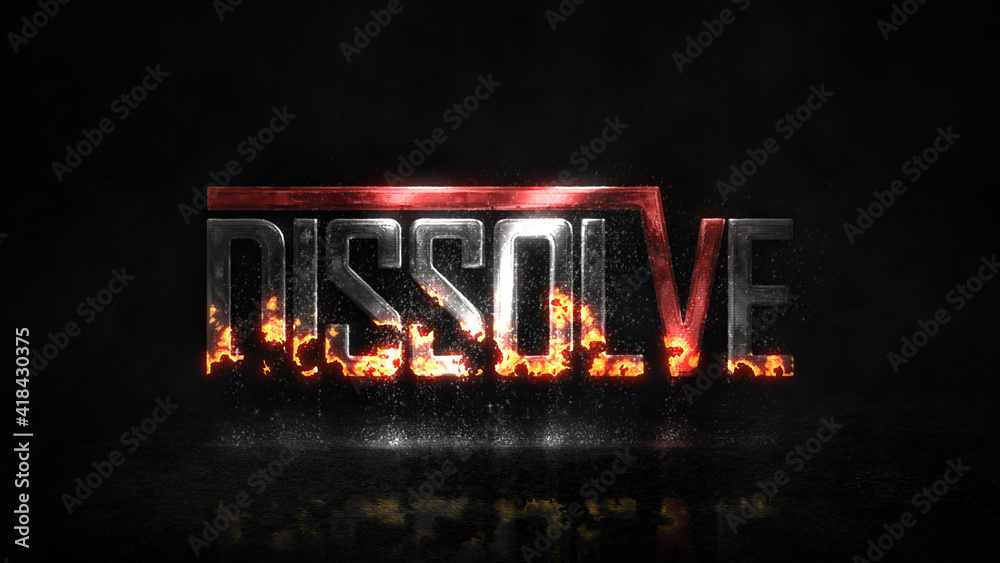 Dissolving Metal Logo Stock Template | Adobe Stock