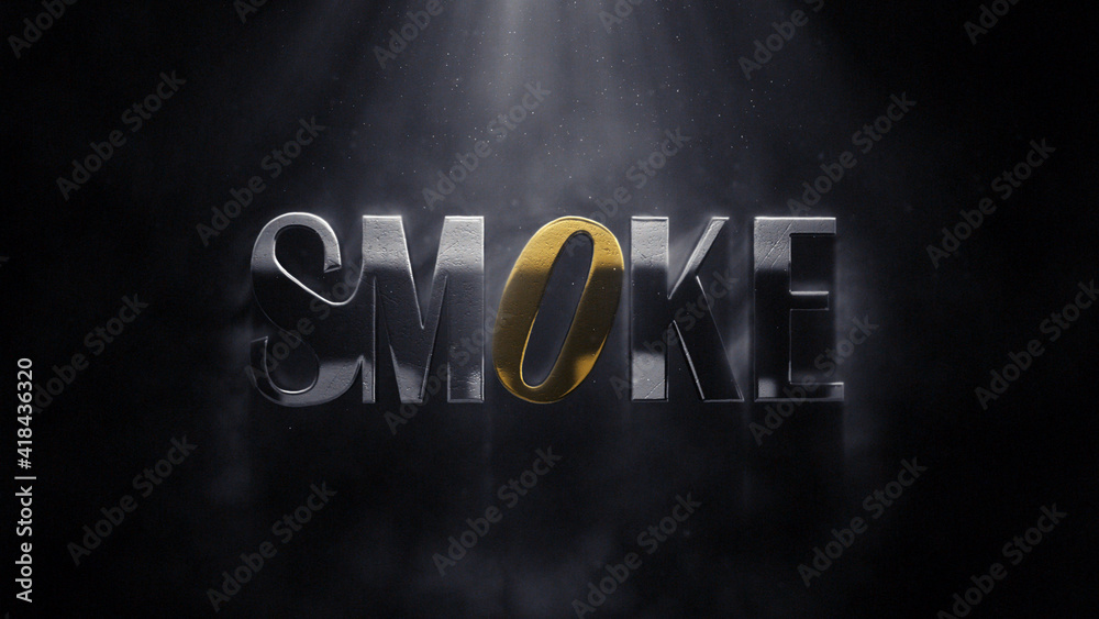 Atmospheric Falling Smoke Logo Stock Template | Adobe Stock