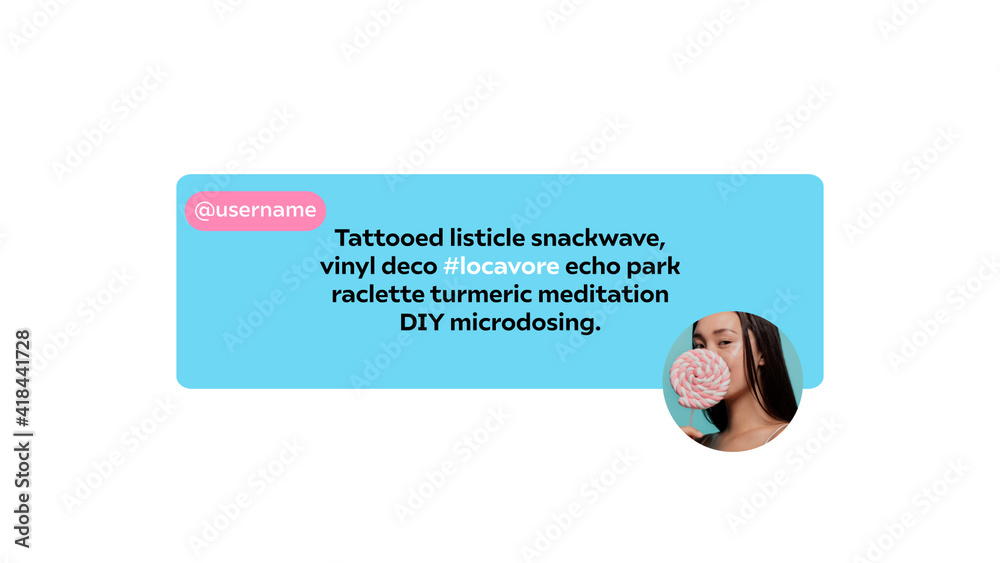 Hashtag Post Title Overlay Stock Template | Adobe Stock