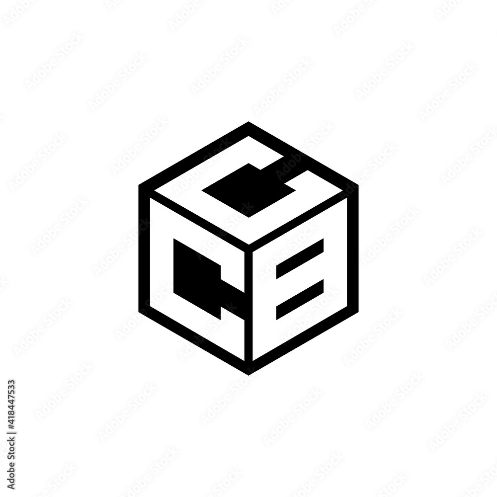 CBC letter logo design with white background in illustrator, cube logo ...
