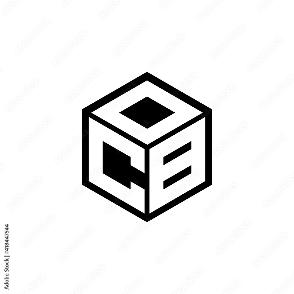 CBD letter logo design with white background in illustrator, cube logo ...