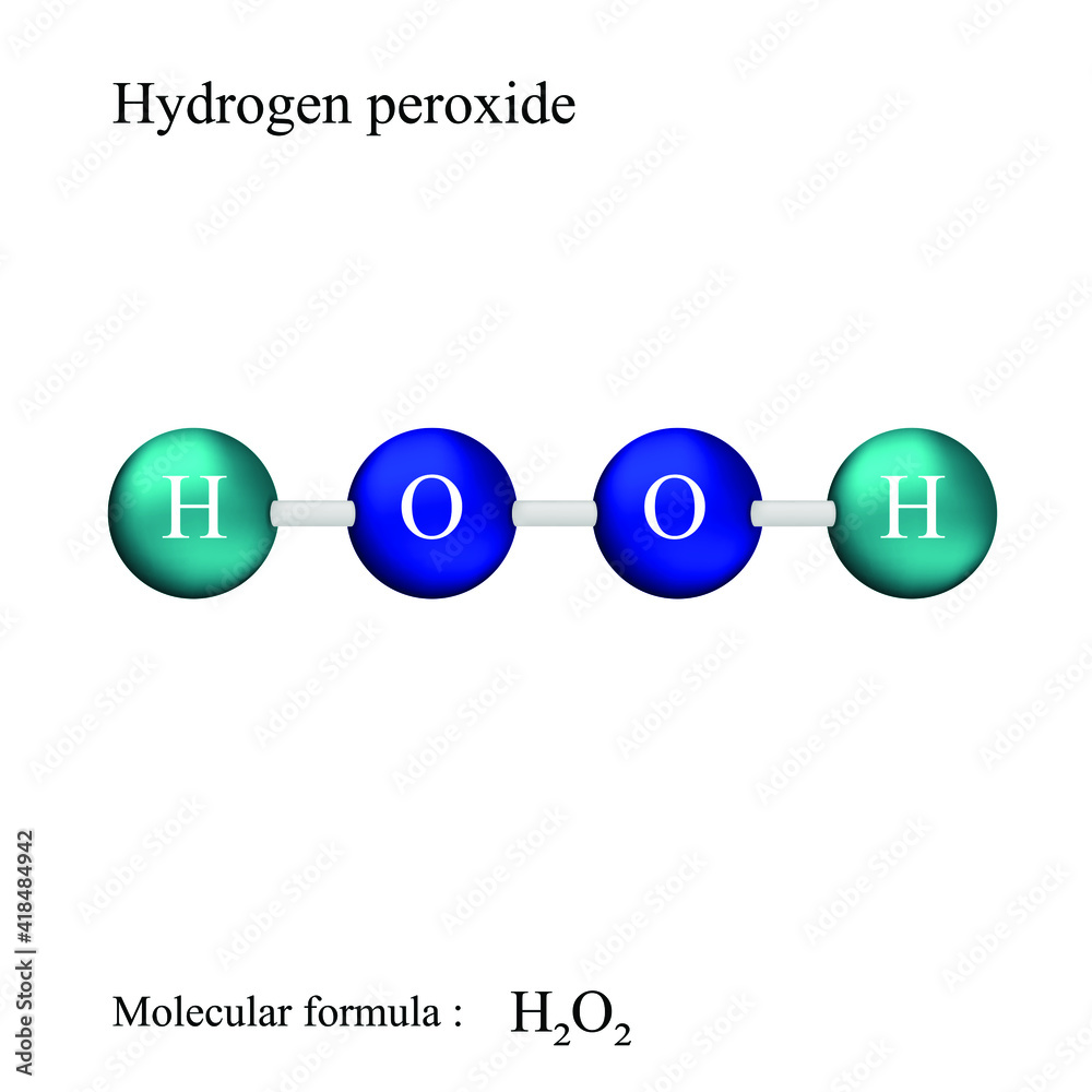 Lewis structural formula of Hydrogen peroxide, molecular formula Stock ...