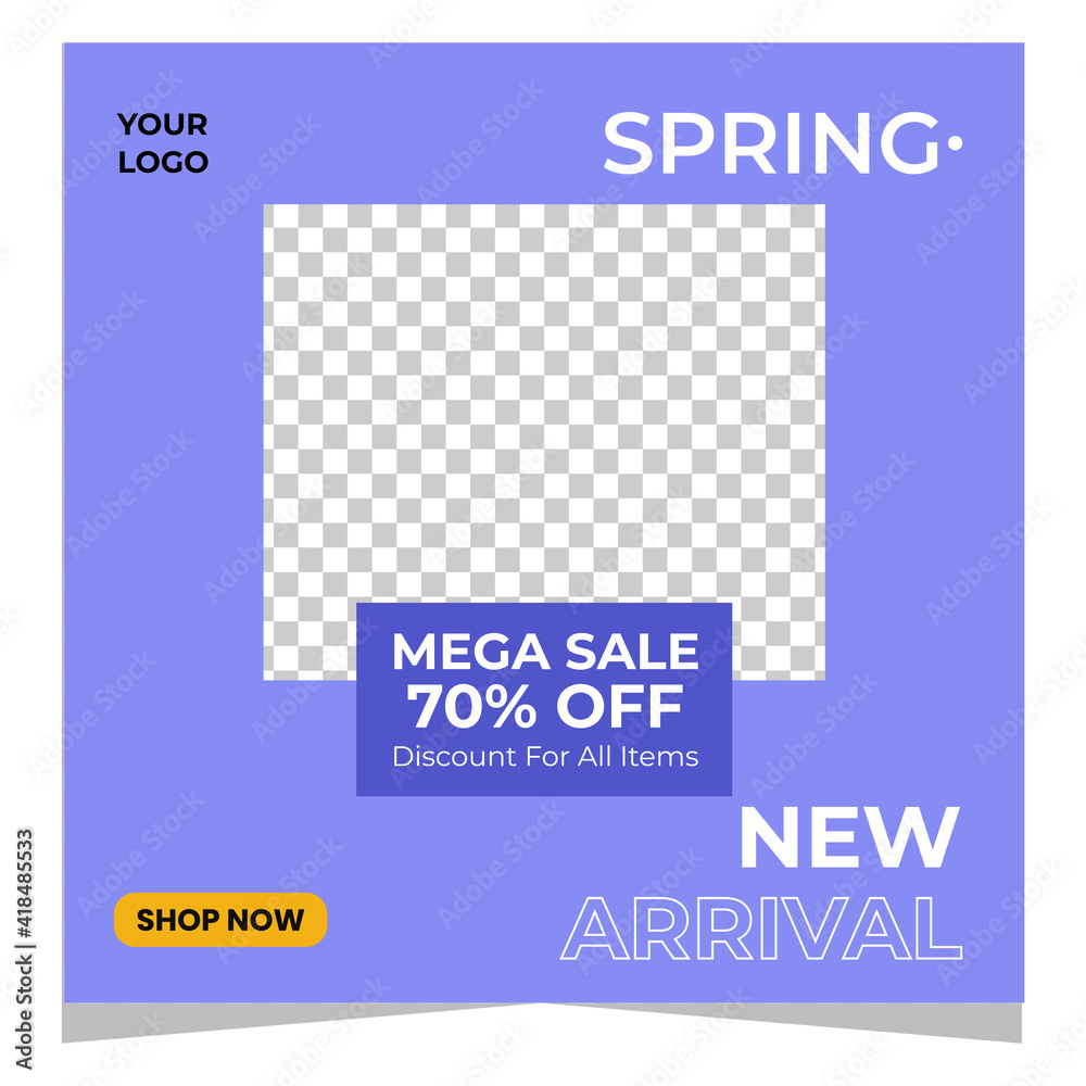 Purple social media template, Purple background color, good for your ...