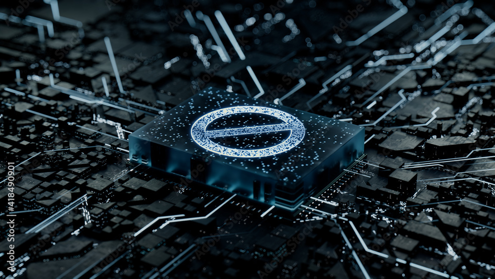 Ilustração do Stock: Restricted Access Technology Concept with ...