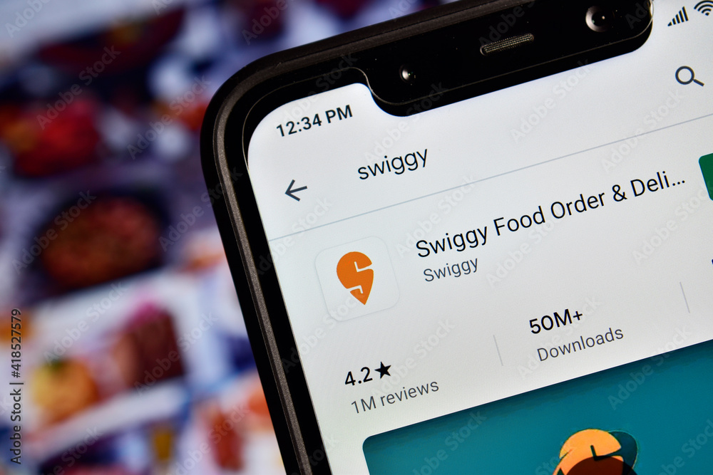 Swiggy Application On Smartphone, swiggy foo ordering app on smartphone ...