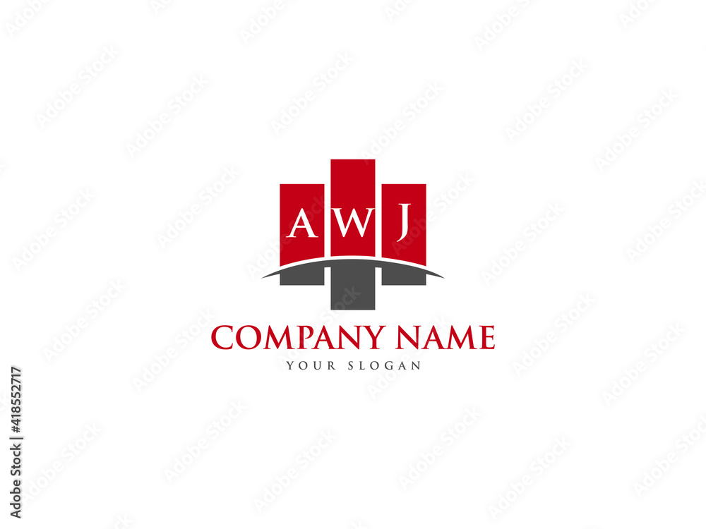 AWJ Logo Letter Design For Business Stock Vector | Adobe Stock