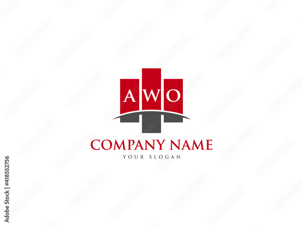AWO Logo Letter Design For Business Stock Vector | Adobe Stock
