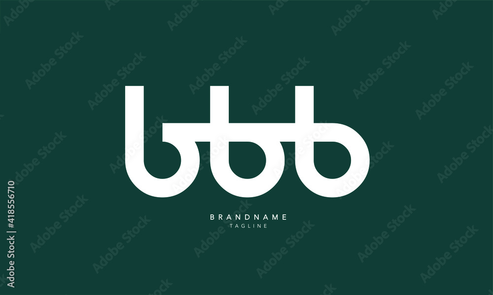 Vetor de Alphabet letters Initials Monogram logo BBB, BB do Stock ...