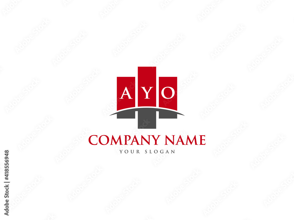 AYO Logo Letter Design For Business Stock Vector | Adobe Stock