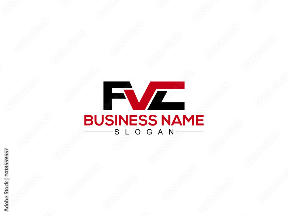 FVC Letter and templates design For Your Business Stock Vector | Adobe ...