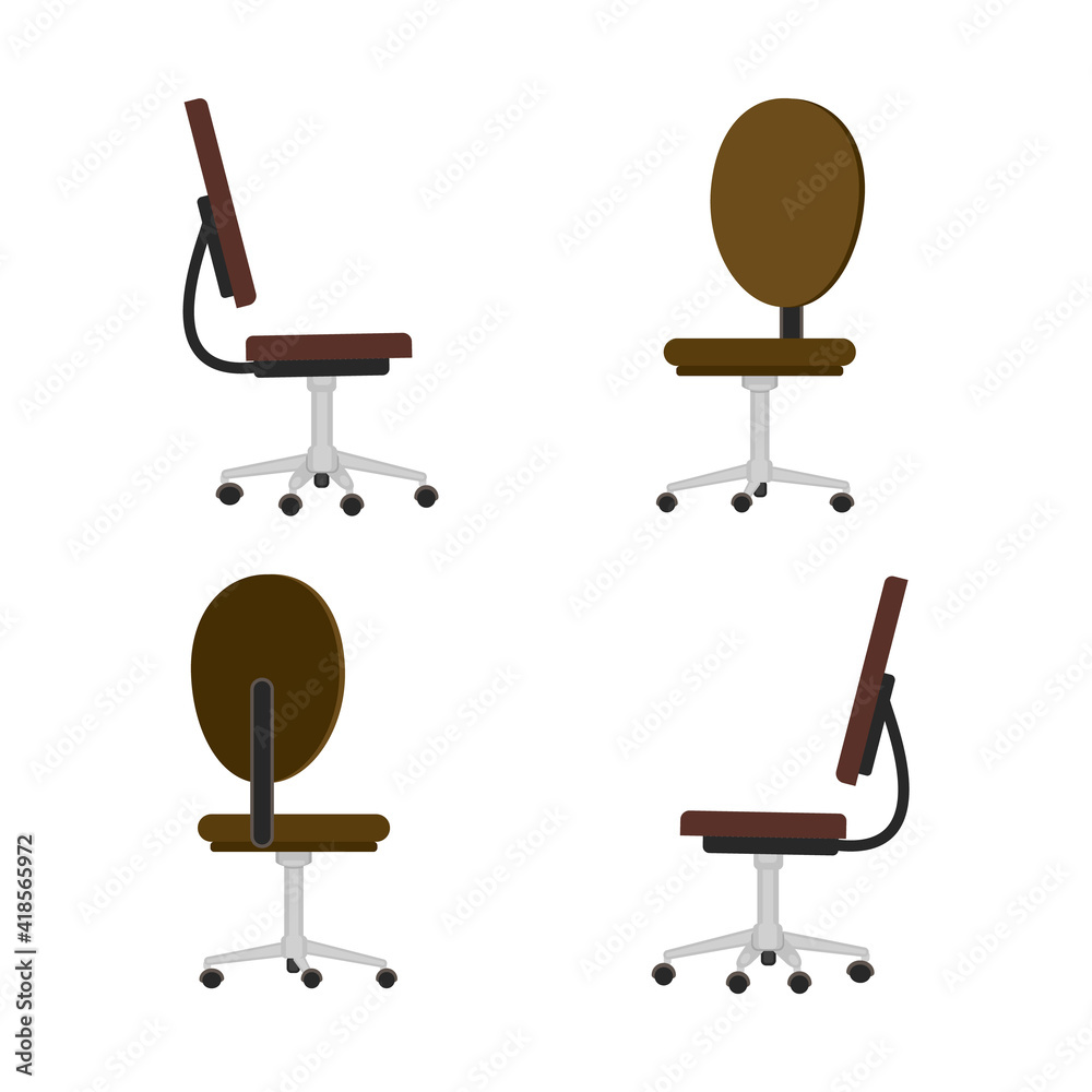 Office chair. Vector image of an office chair on a white background ...