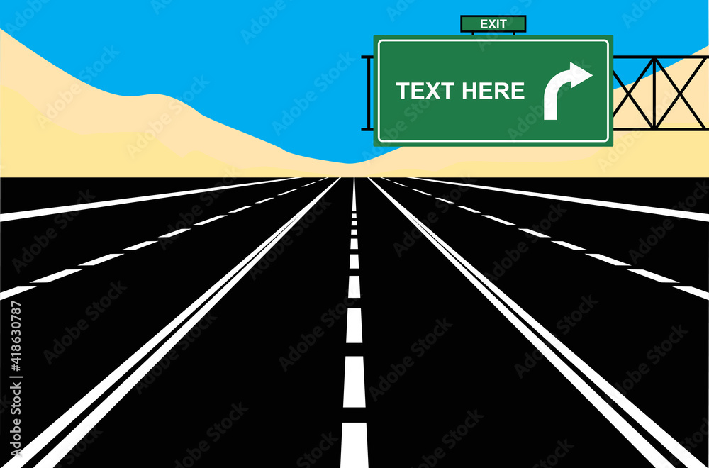 roads and highways vector illustrations Stock Vector | Adobe Stock