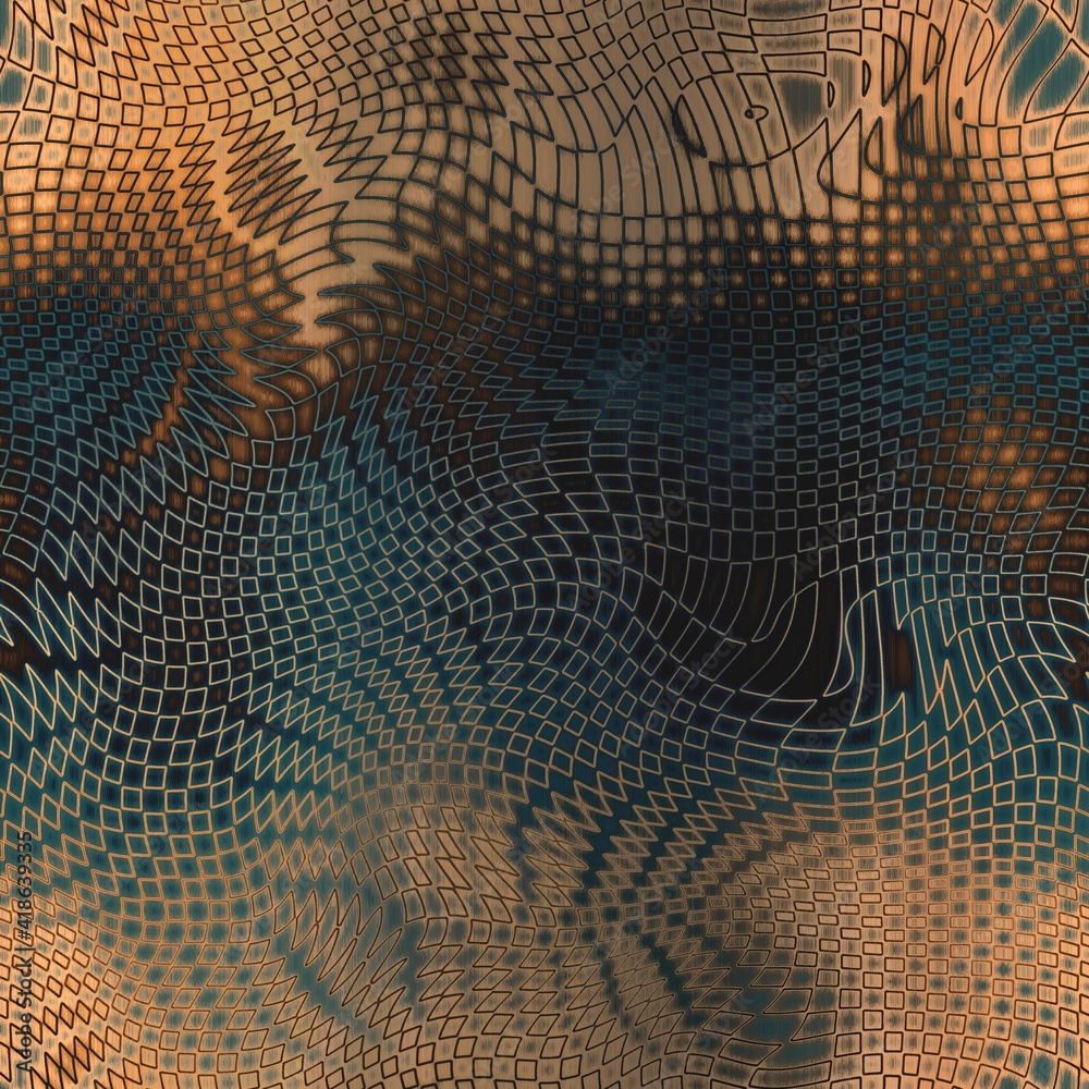 Seamless lively vivid warp distortion jpg pattern. High quality ...
