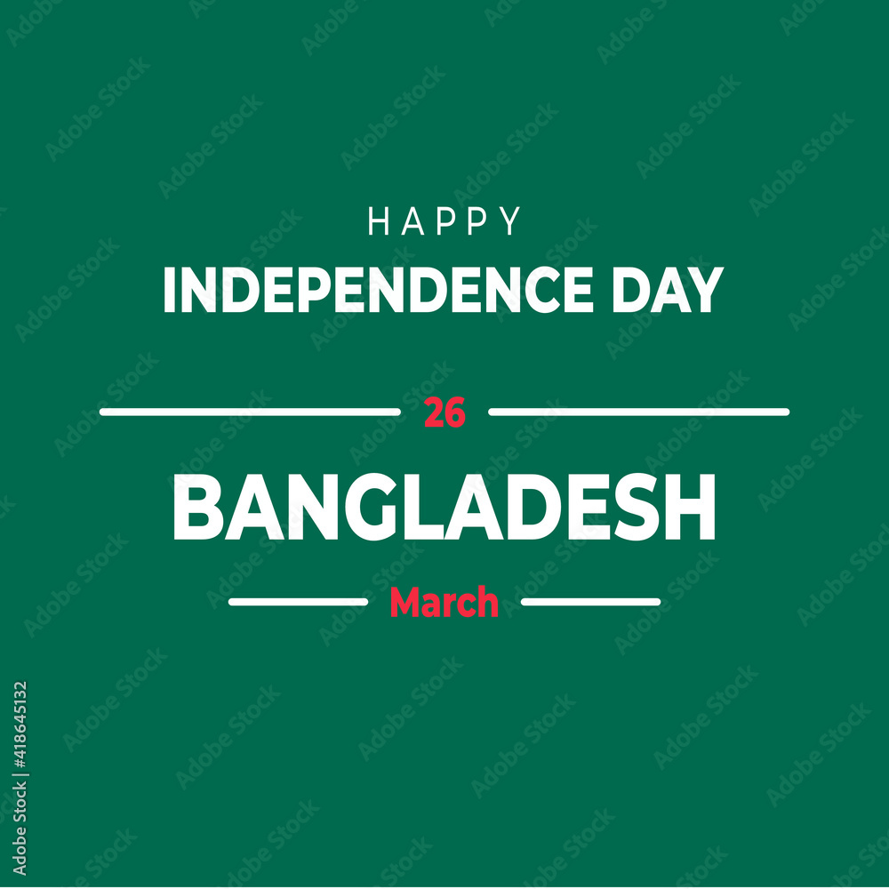 Bangladesh happy Independence day social media post template isolated ...