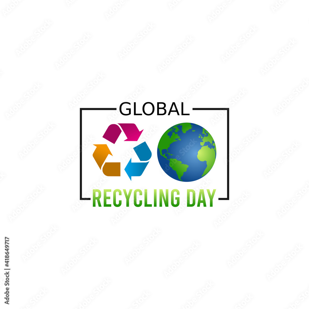 vector graphic of global recycling day good for global recycling day ...