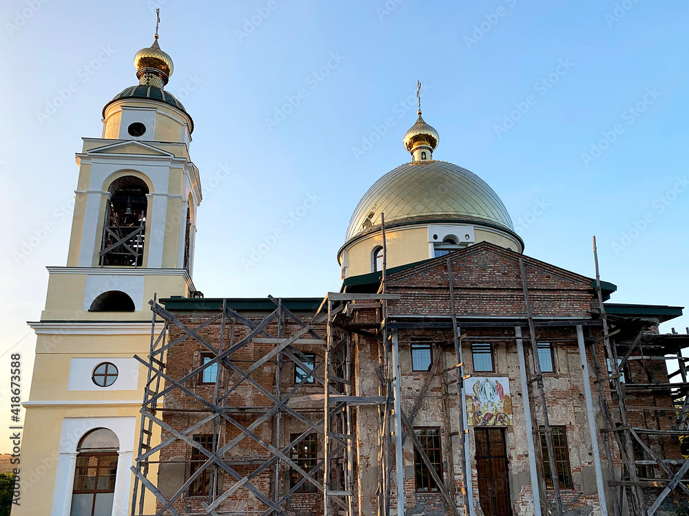 Holy Transfiguration Church, old Orthodox Christian temple in Talova ...