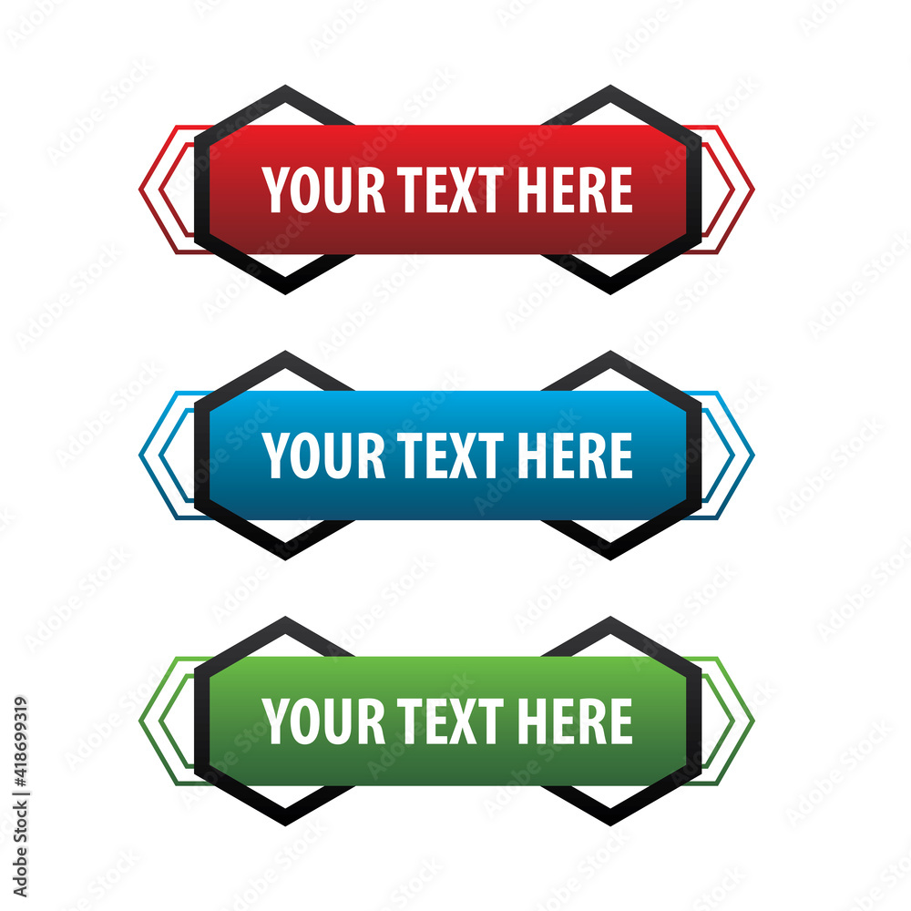 banner set, text box, title box, speech text, speech title, frame text ...