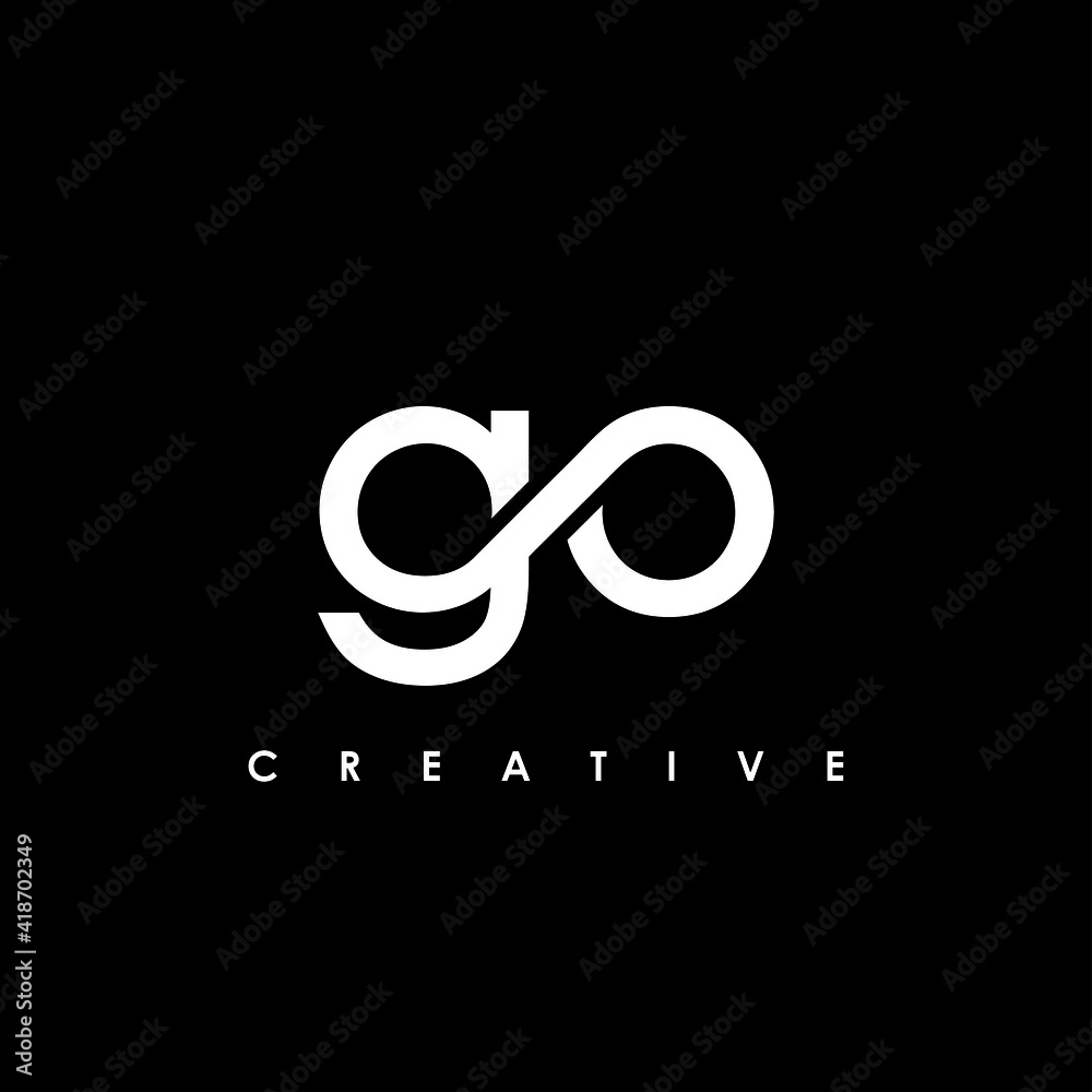 GO Letter Initial Logo Design Template Vector Illustration Stock Vector ...