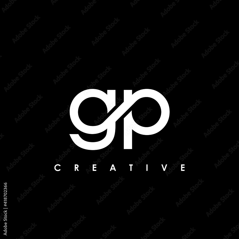 GP Letter Initial Logo Design Template Vector Illustration Stock Vector ...