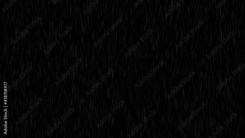 Rain drops on transparent background with alpha channel. Animation of ...