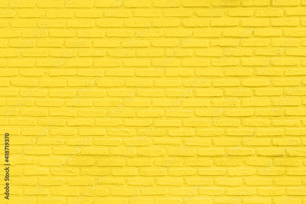 Yellow brick wall texture background Stock Photo | Adobe Stock