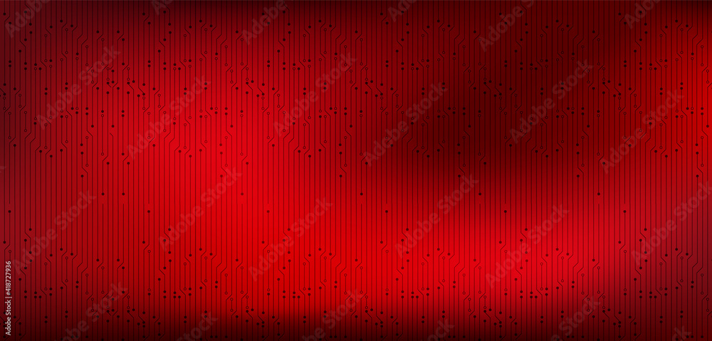 Dark Red Technology Background,Digital and Connection Concept design ...