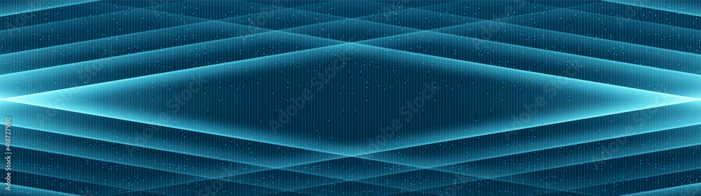 Panorama Security Light Background,Hi-tech Digital and sound wave ...