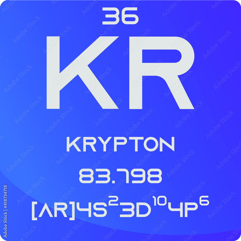 Krypton Noble Gas Configuration at Albert Glover blog