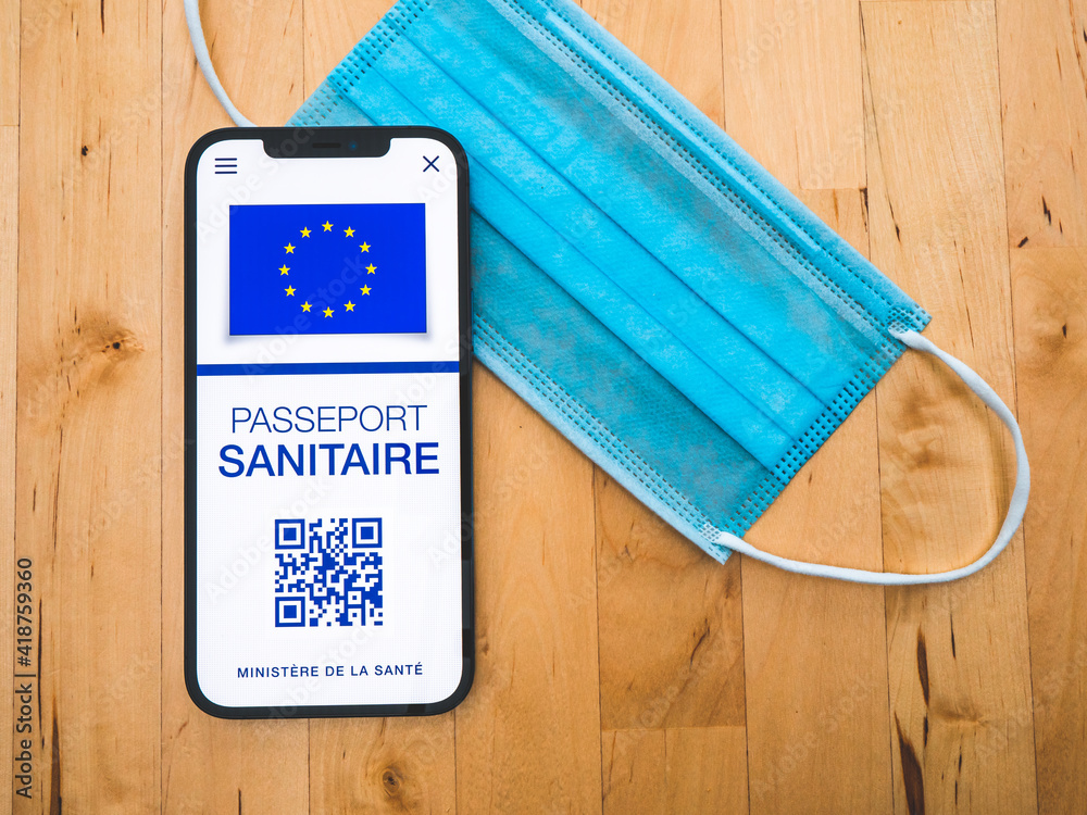 Passeport sanitaire - Concept de certificat de vaccination européen sur ...