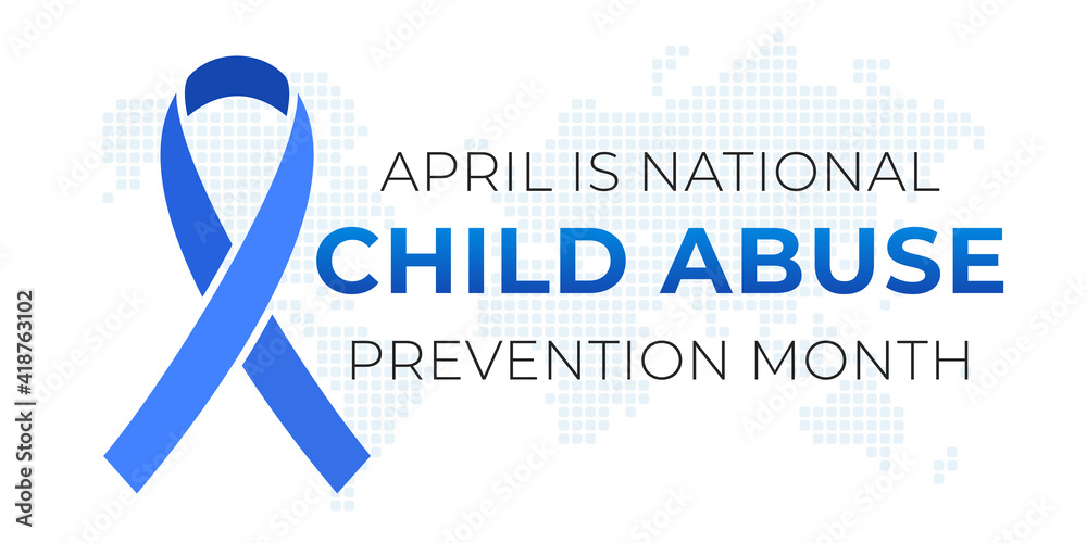 National Child Abuse Prevention Month banner design template. Celebrate ...