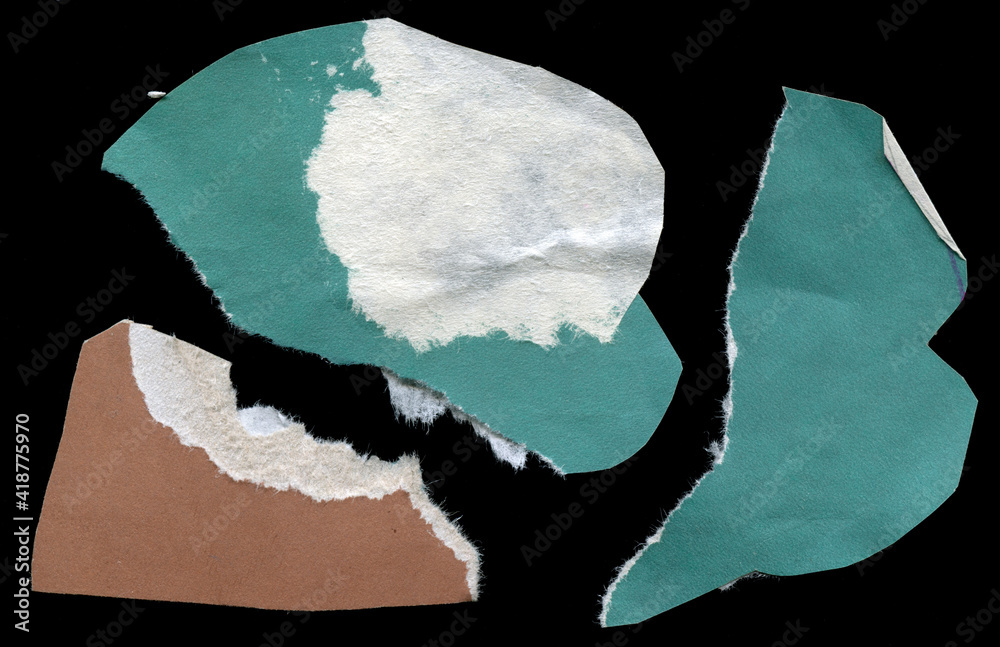 texture of old multicolored torn paper background Stock Photo | Adobe Stock