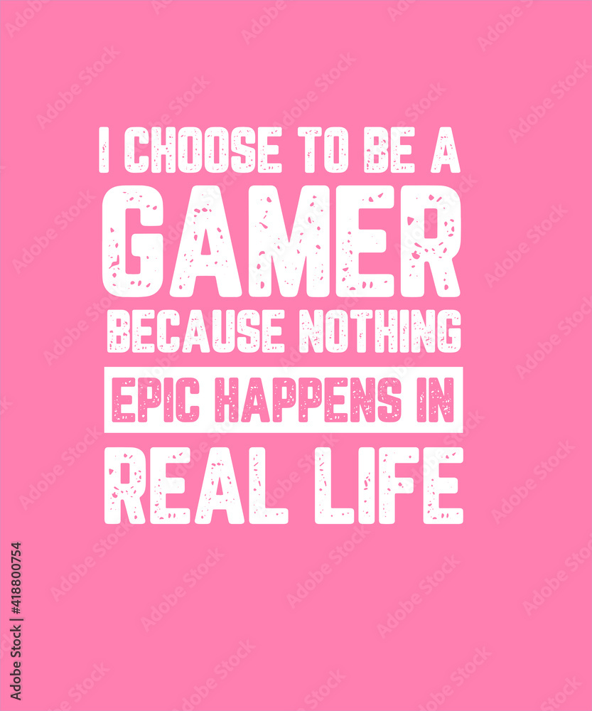 Gamer graphic design custom typography vector for t-shirt, banner ...