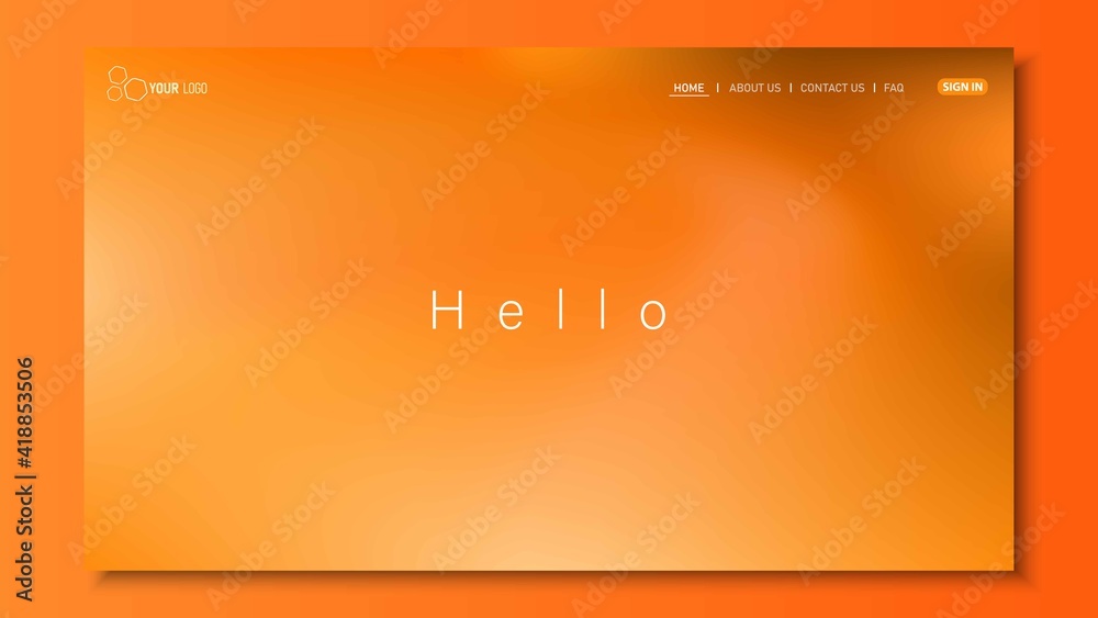 Minimalist landing page background. Website UI design background. Eps ...